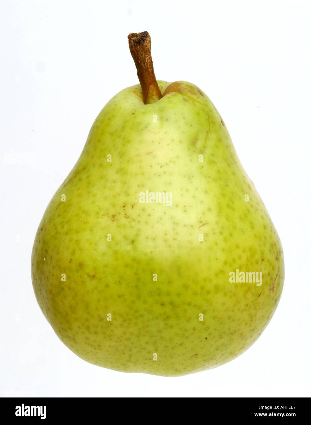 Square image of a green pear against a white background Stock Photo - Alamy