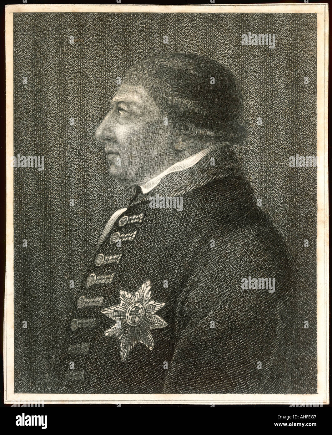 Portrait profile king george iii hi-res stock photography and images ...