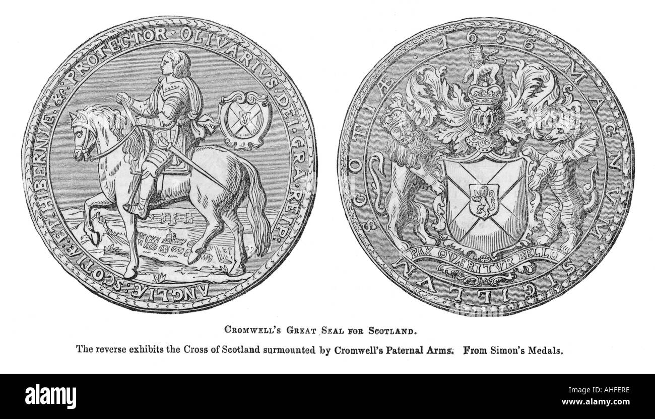 Great seal of scotland Black and White Stock Photos & Images - Alamy