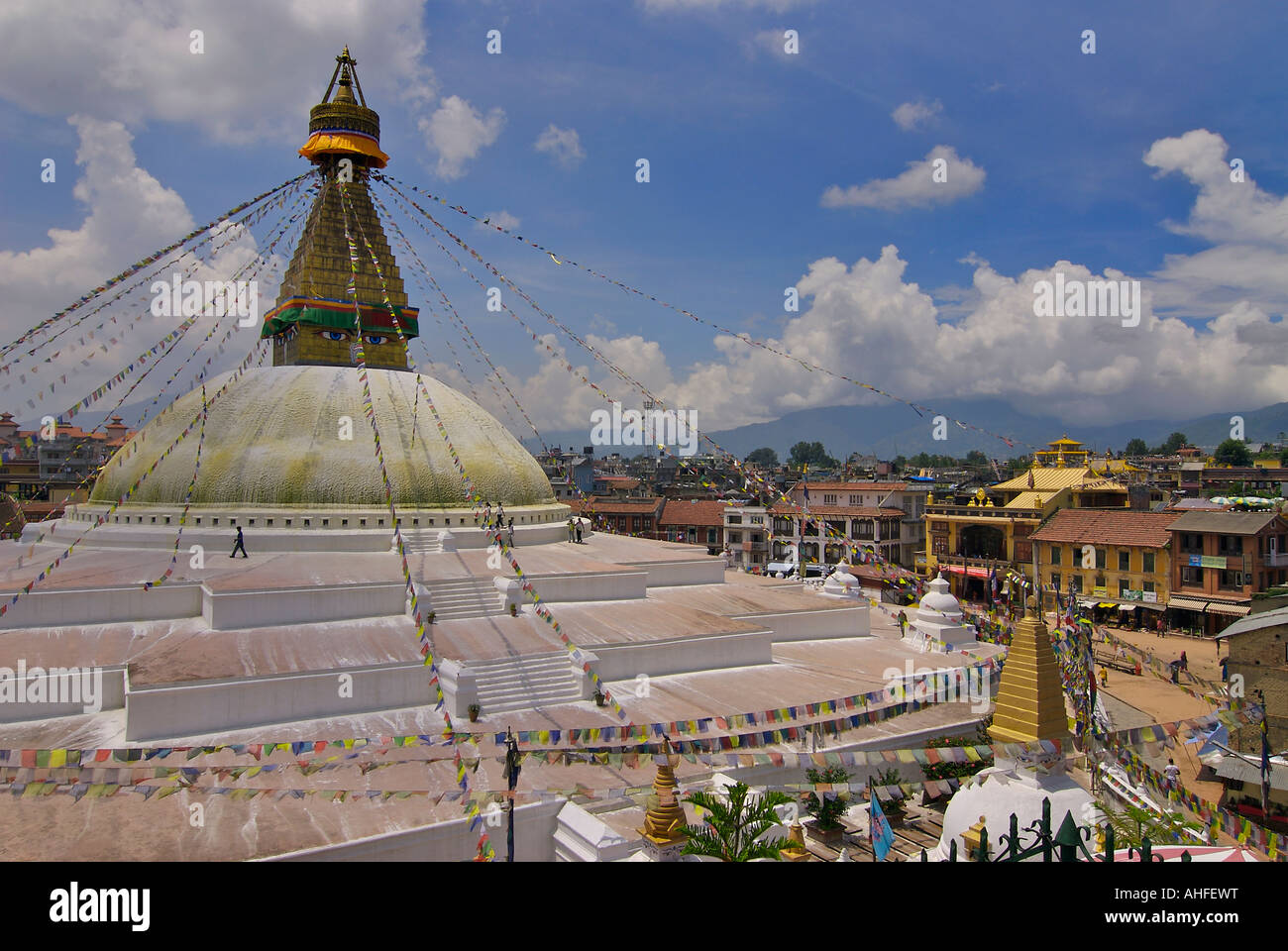 Kathmandu bodnath landscape hi-res stock photography and images - Alamy