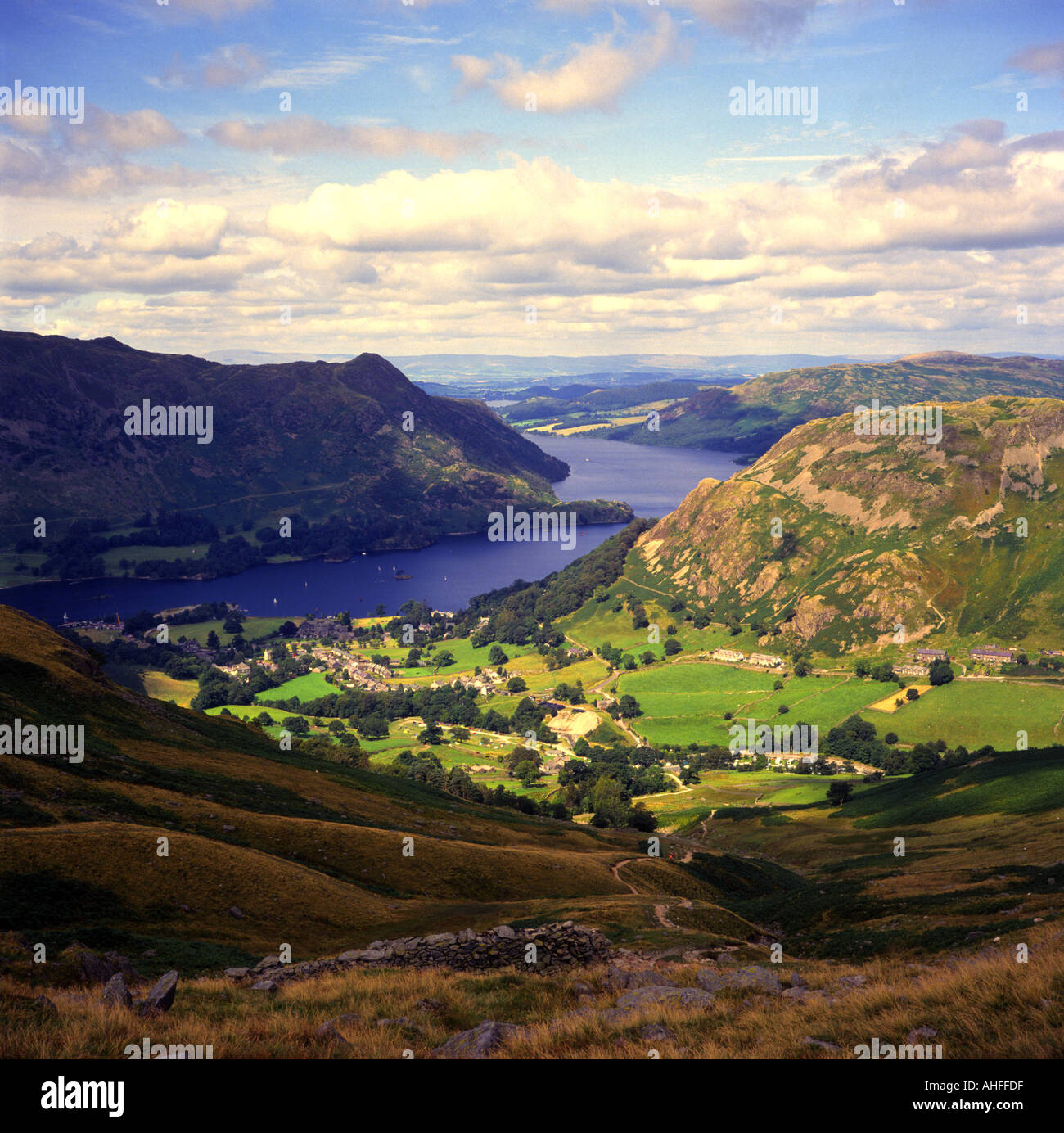 Glenridding and Ullswater Lake District National Park Cumbria UK Stock ...