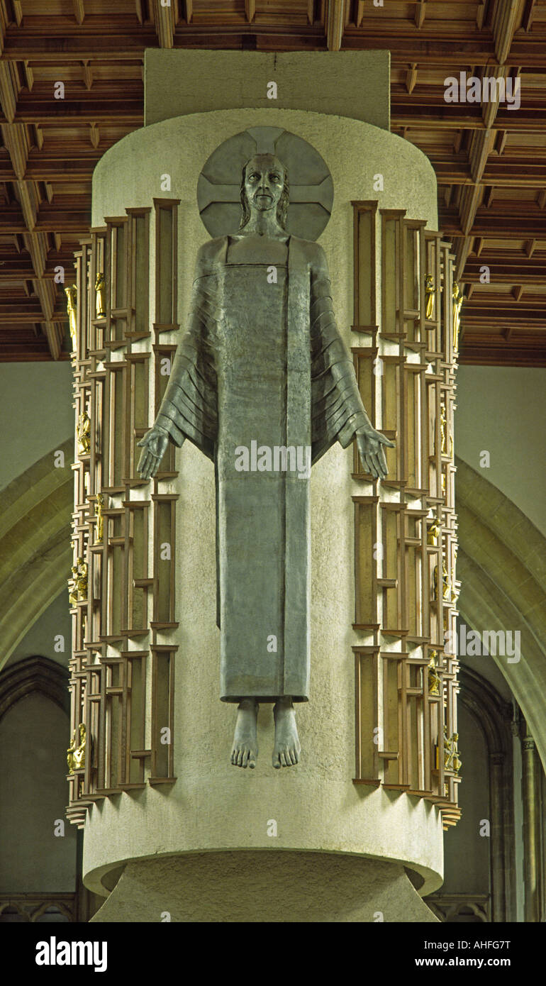'Majestas' at Llandaf Cathedral, Cardiff, Wales, by Sir Jacob Epstein ...
