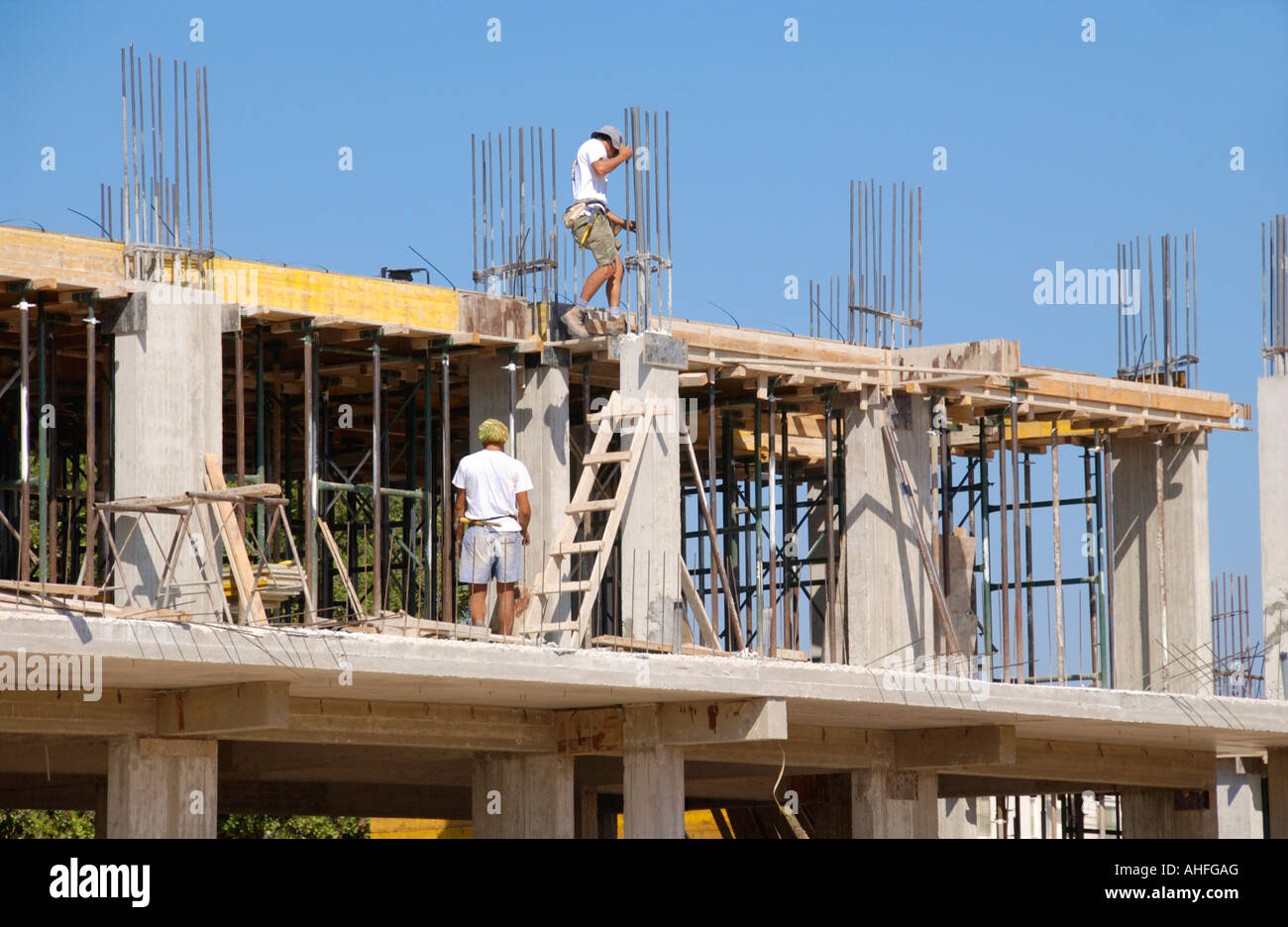 Apartments under construction at Ayia Napa Cyprus EU Stock Photo - Alamy