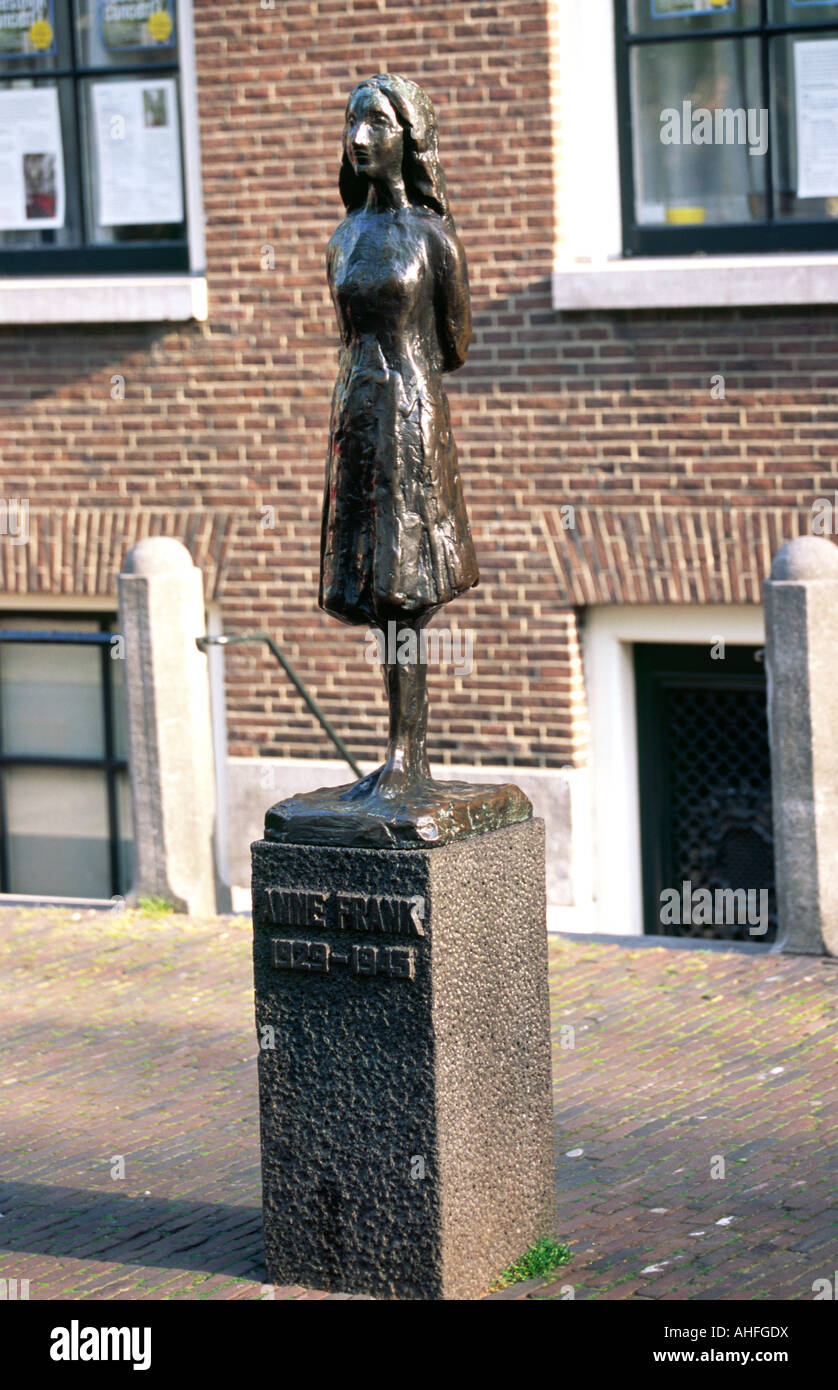 Statue of Anne Frank Amsterdam Holland Stock Photo - Alamy