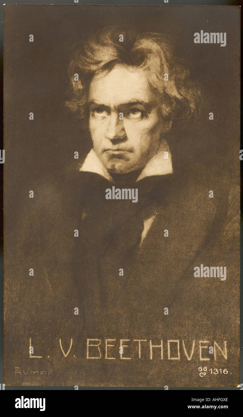 Portrait of ludwig van beethoven hi-res stock photography and images ...