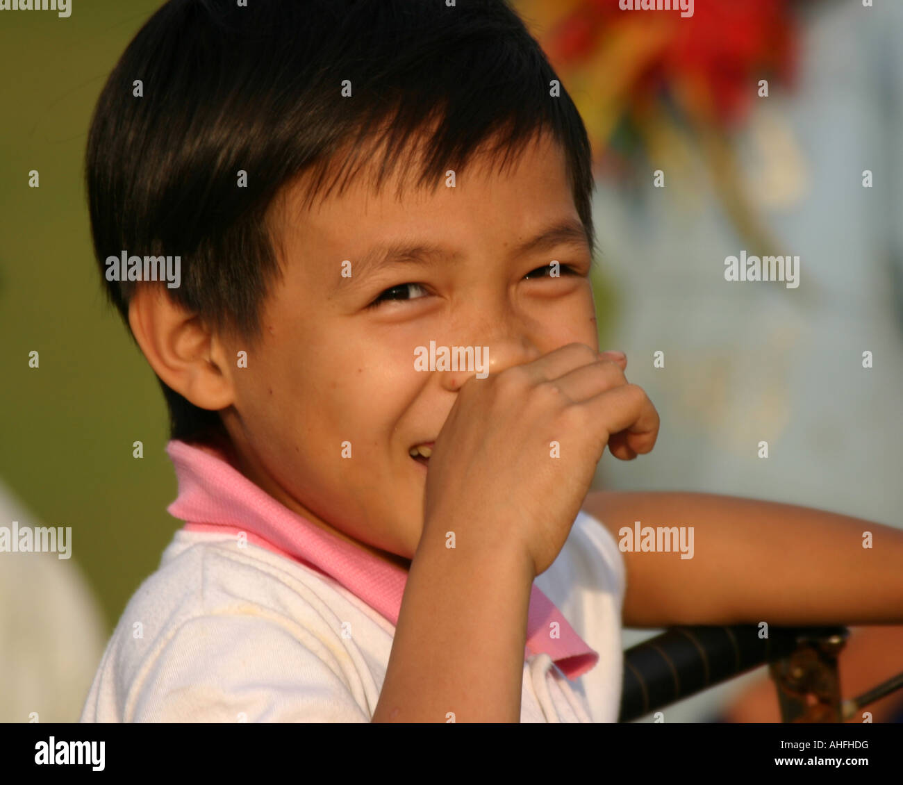 Smiling Vietnamese boy Stock Photo - Alamy