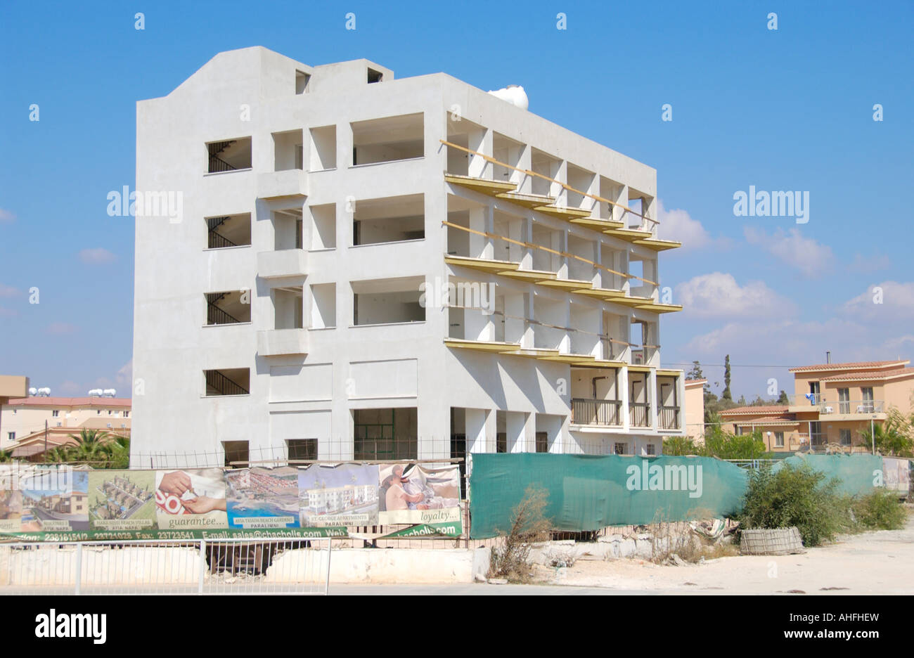 Construction Concrete Block Apartment Building High Resolution Stock ...