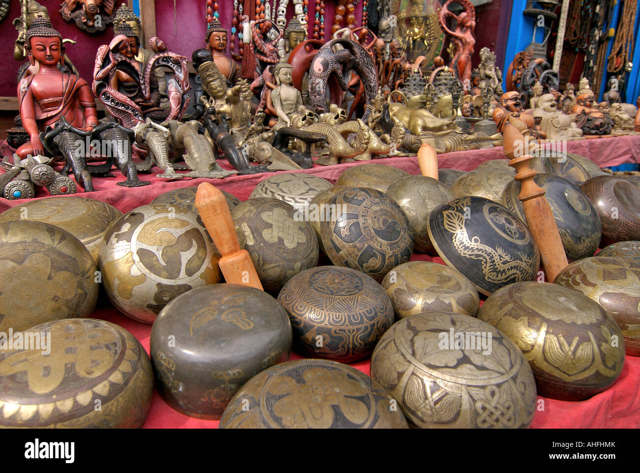 Nepalese and Tibetan handicrafts including prayer chime bowls for sale ...