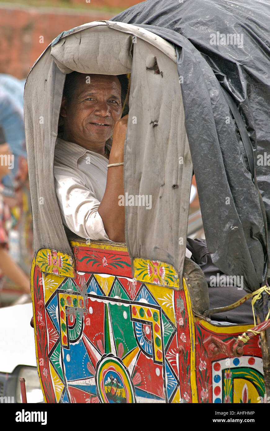 Nepalese rickshaw driver hi-res stock photography and images - Alamy