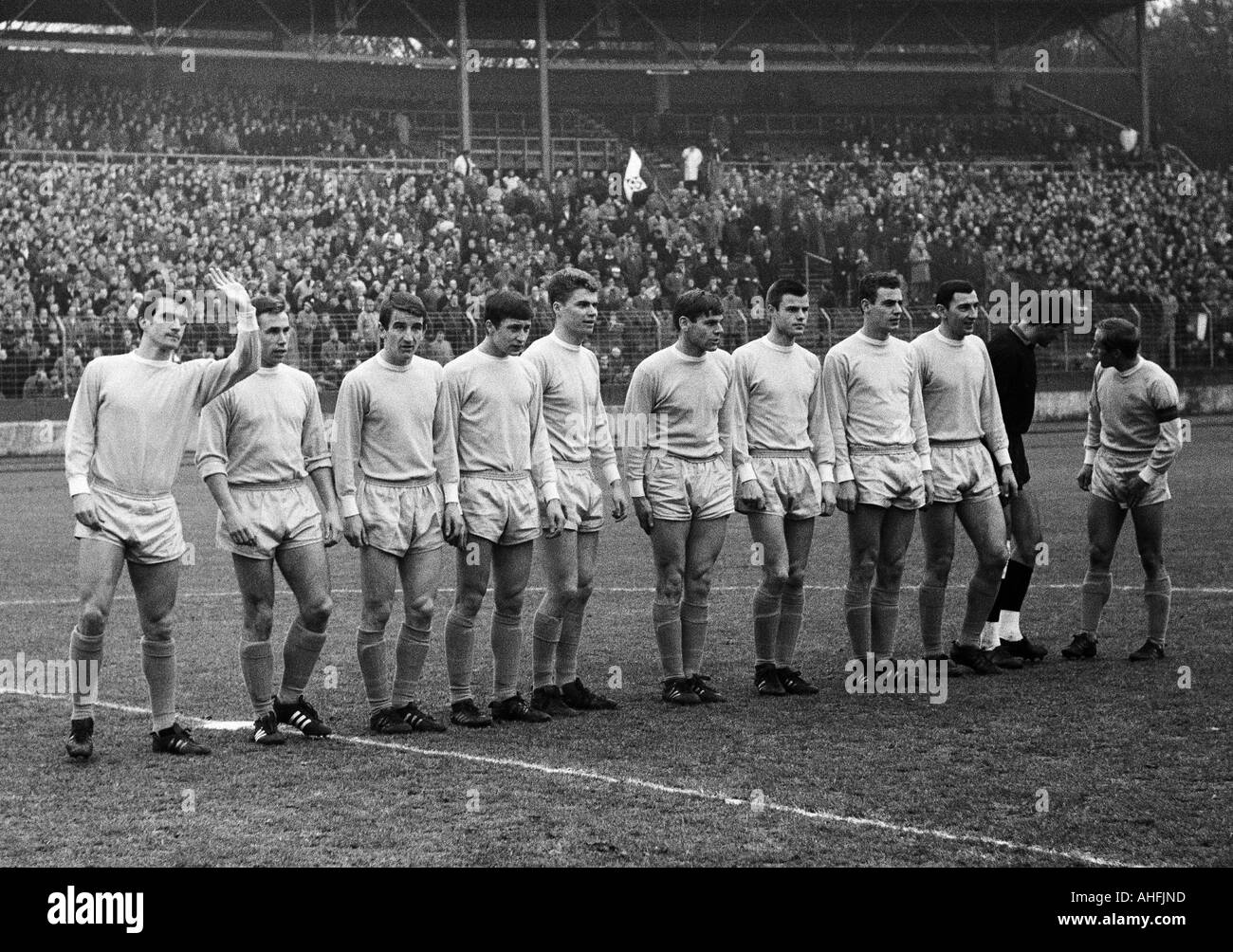 football, Bundesliga, 1966/1967, Muengersdorfer Stadium in Cologne, 1 ...