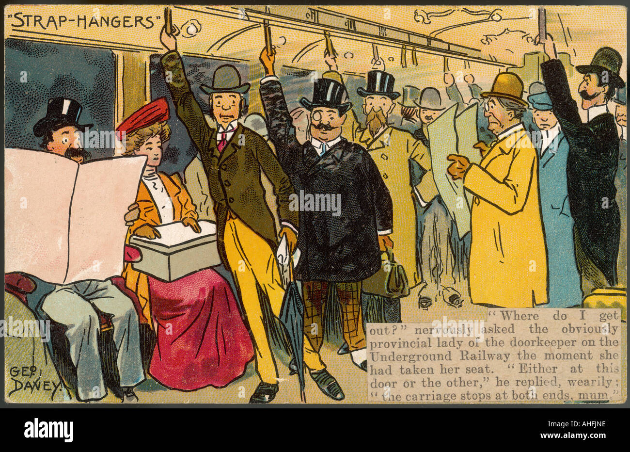 Straphangers hi-res stock photography and images - Alamy