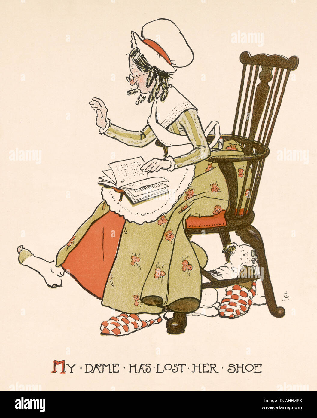 Old Lady Lost Shoe 1899 Stock Photo - Alamy