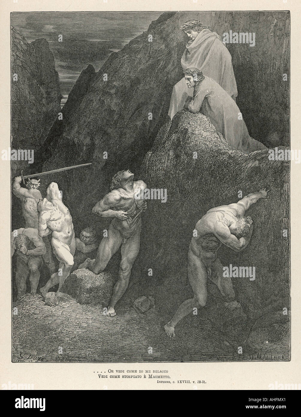 Dante Divine Comedy Hell Stock Photo - Alamy