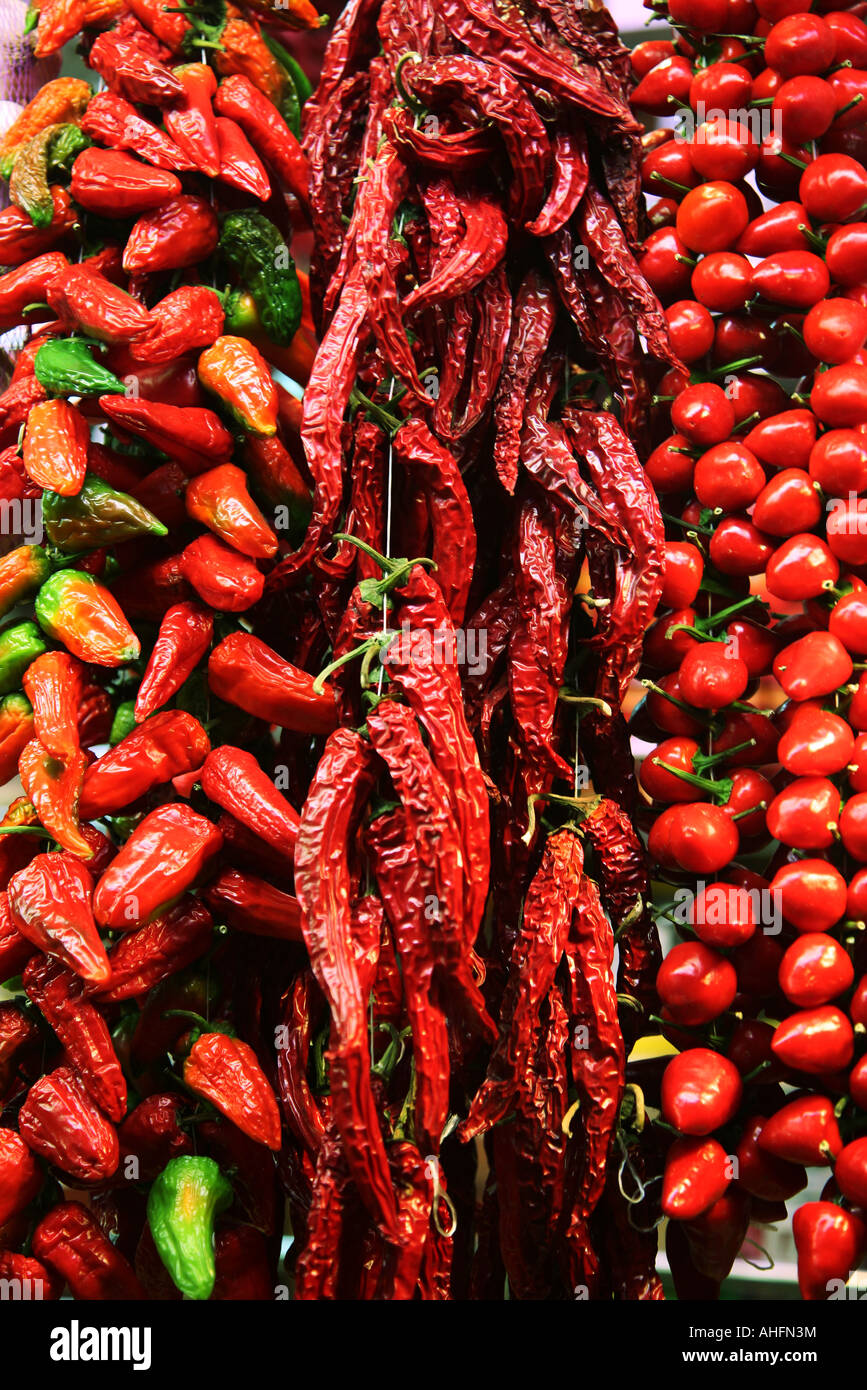 chilli peppers red hot bonnet string Stock Photo - Alamy chilli peppers red hot bonnet string Stock Photo - Alamy