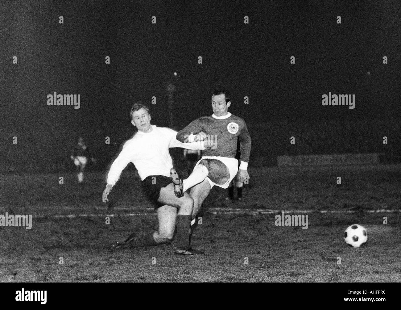 football, test match of the German national team, 1968, Stadium an der ...