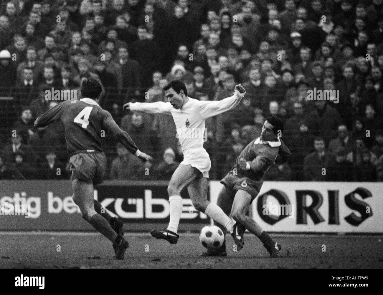 football, Bundesliga, 1967/1968, Wedau Stadium in Duisburg, MSV ...
