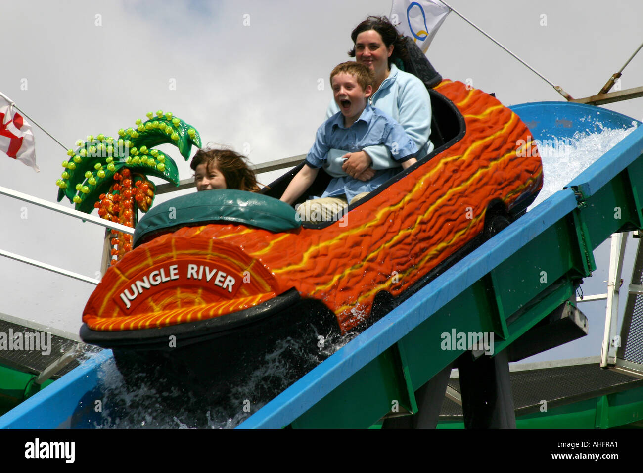 Water Splash Log Flume Ride High Resolution Stock Photography and ...