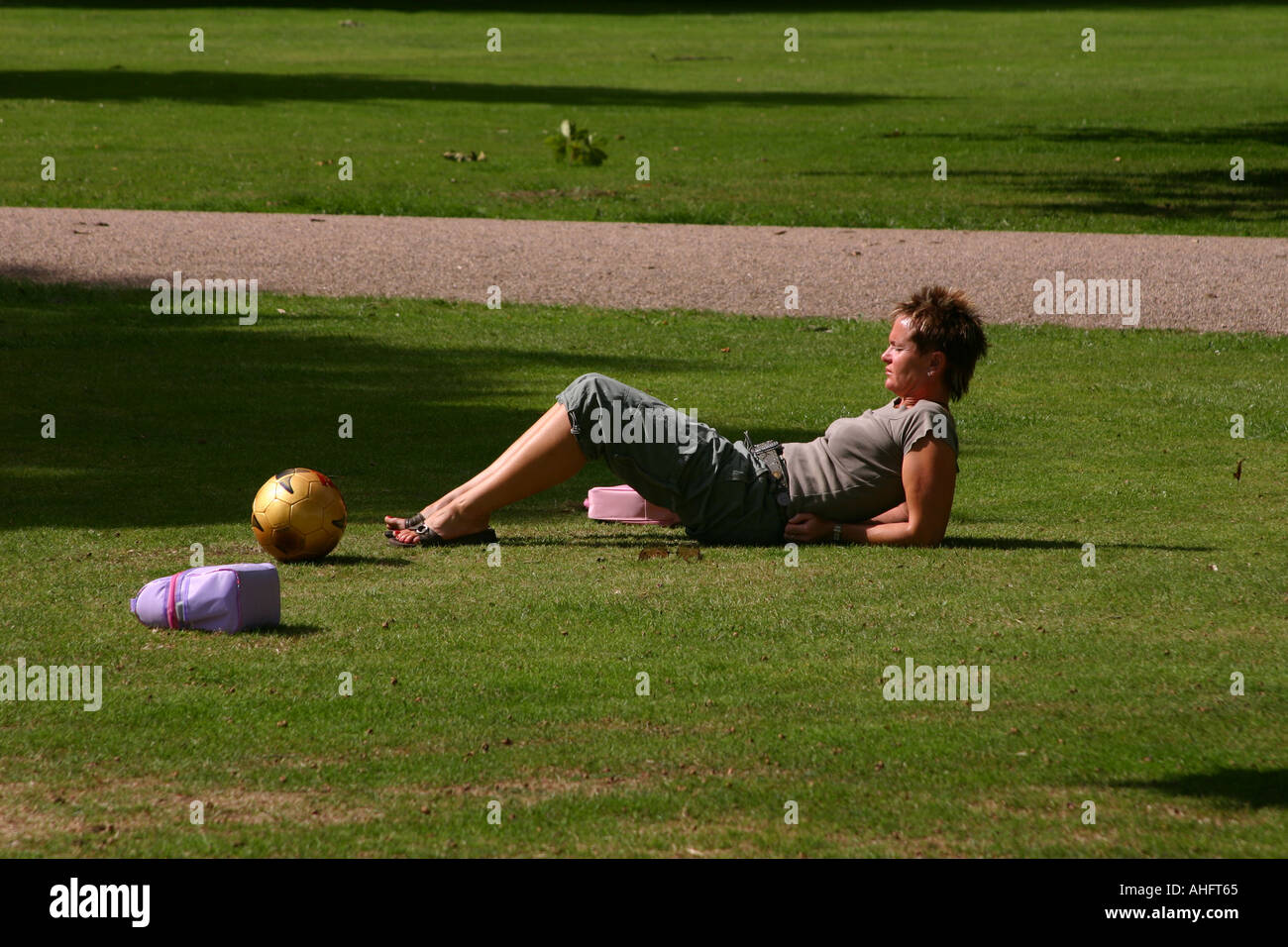 Young woman take hot relax hi-res stock photography and images - Alamy