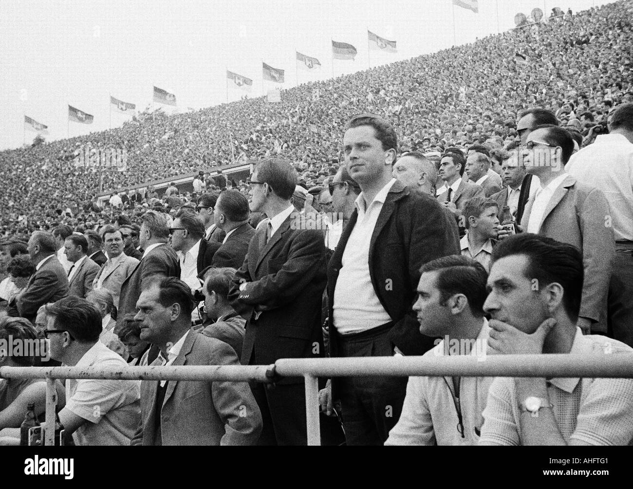 football, international match, 1968, Niedersachsen Stadium in Hanover ...