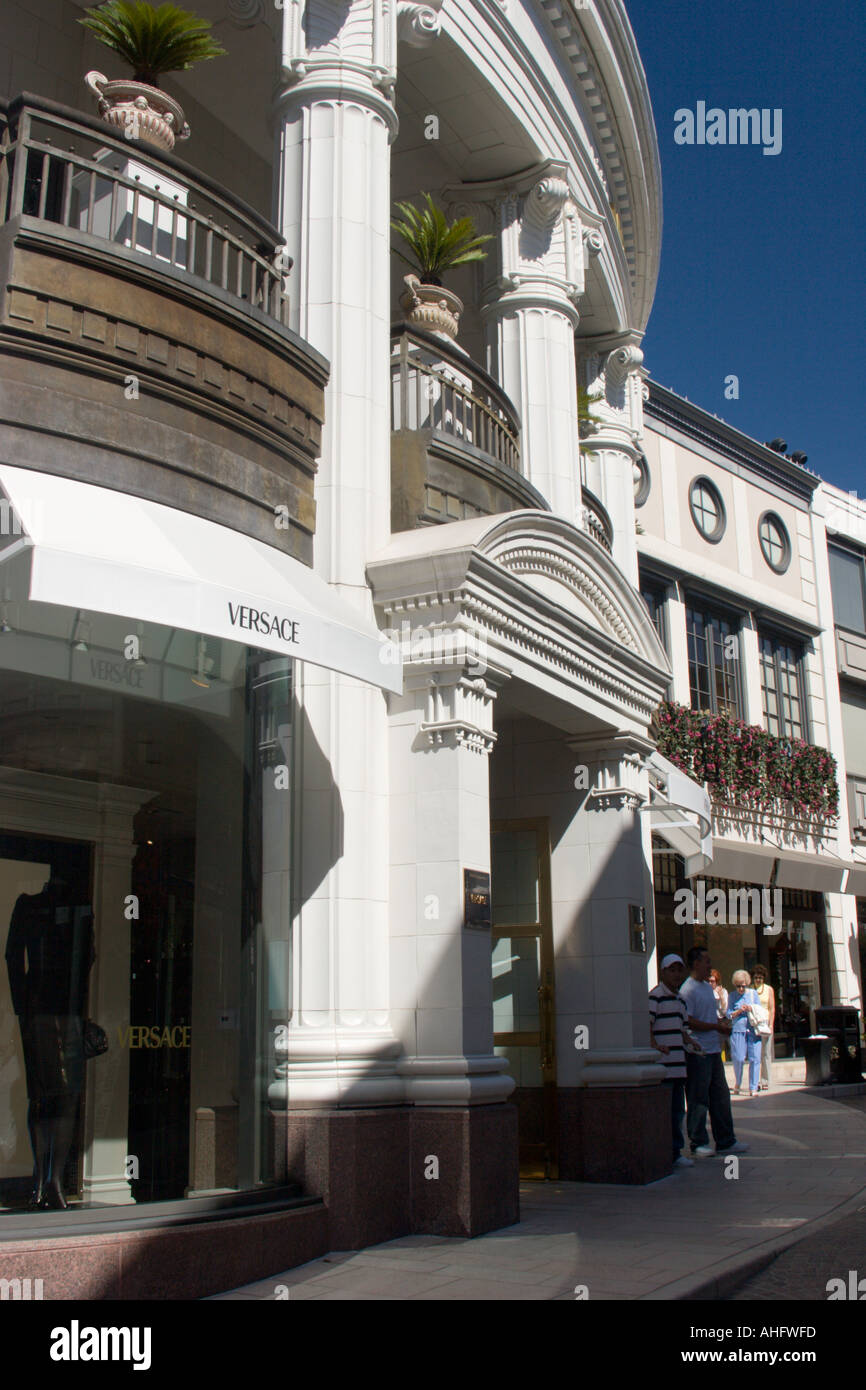 Versace store, Via Rodeo, off Rodeo Drive, Beverly Hills, Los Angeles ...