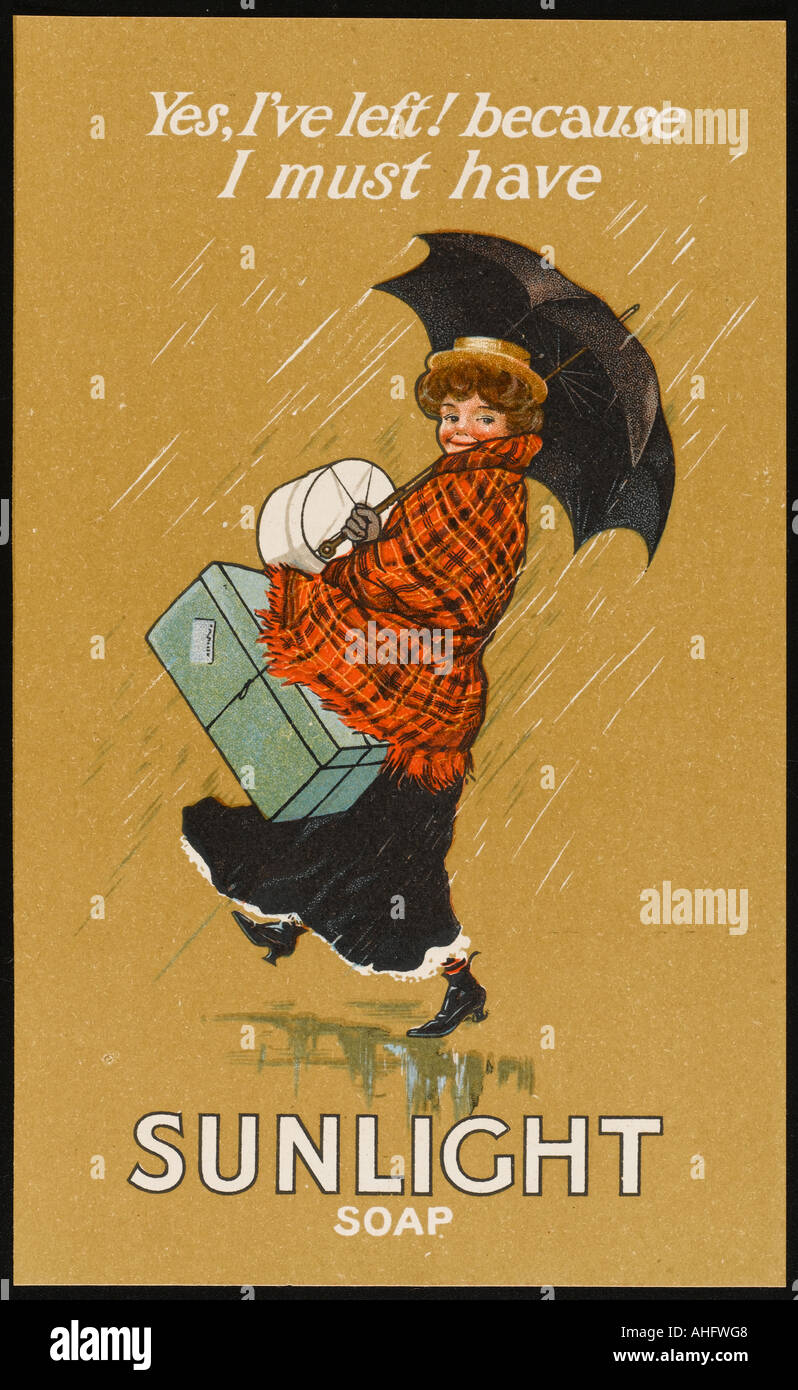 Sunlight soap advert hi-res stock photography and images - Alamy