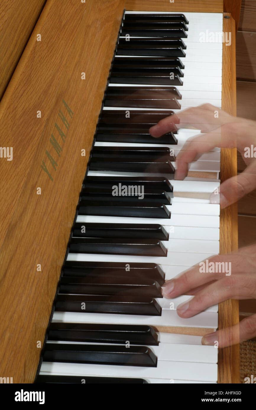 Piano keys of a Yamaha Piano Stock Photo - Alamy