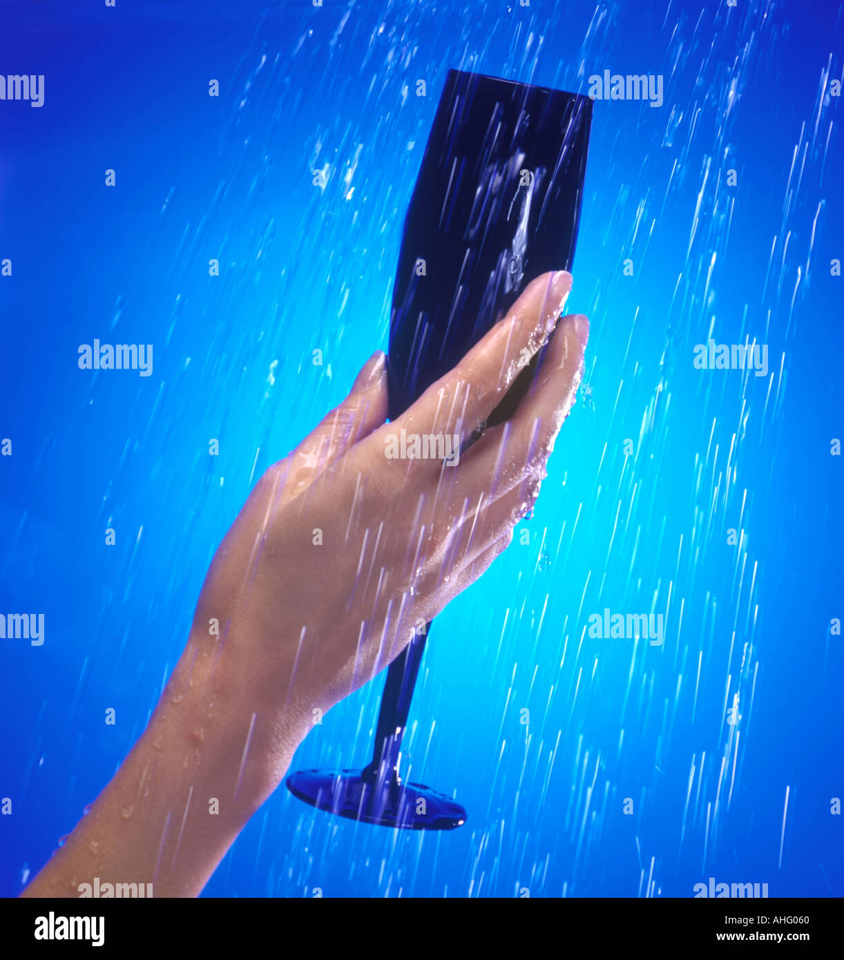 Woman sign signal glass hi-res stock photography and images - Alamy