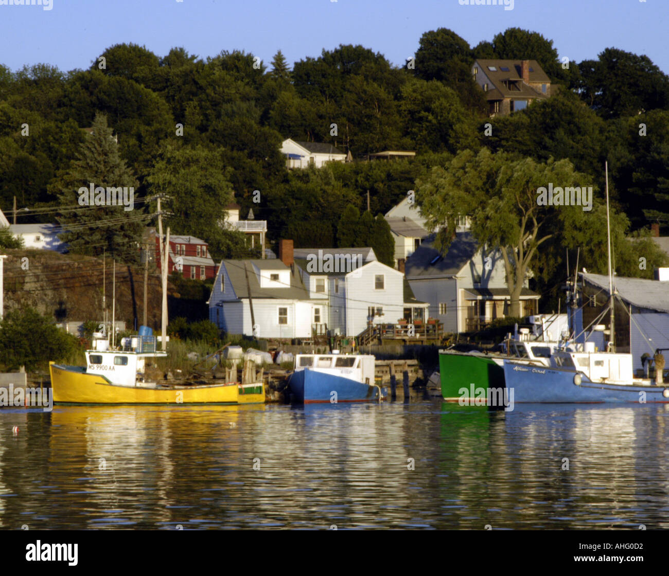 Fishing boats in port Gloucester Massachusetts USA Stock Photo - Alamy