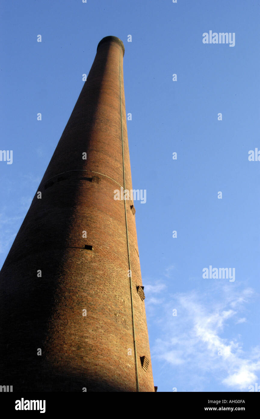 Very tall brick smokestack Stock Photo - Alamy
