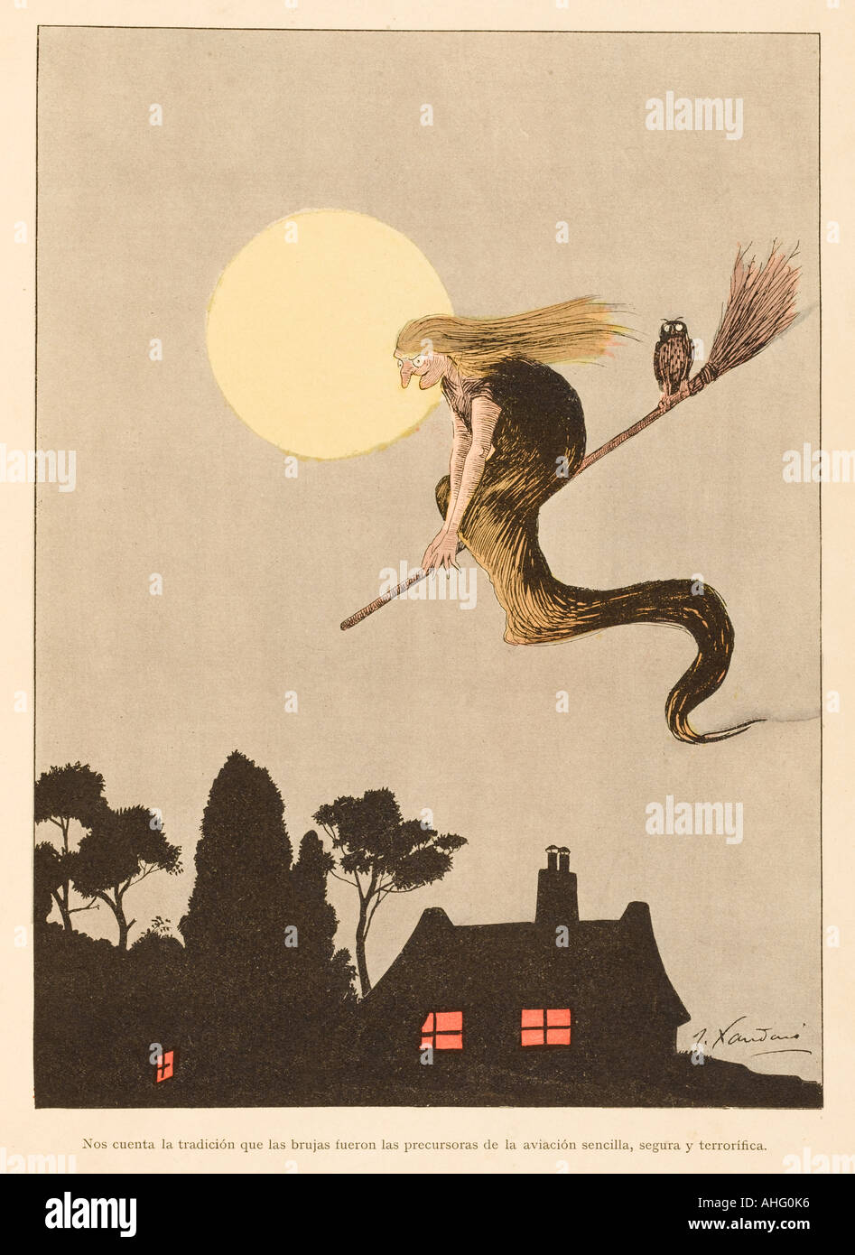 Witch flight hi-res stock photography and images - Alamy