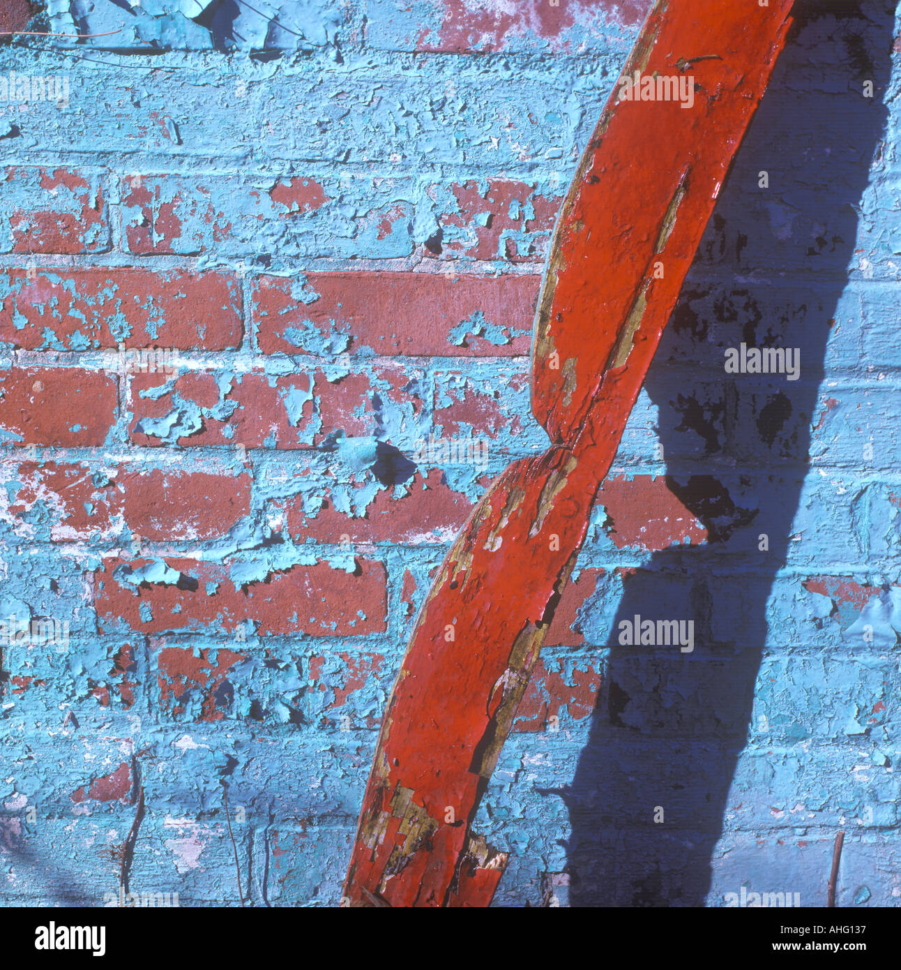 Fade peeling blue paint hi-res stock photography and images - Alamy