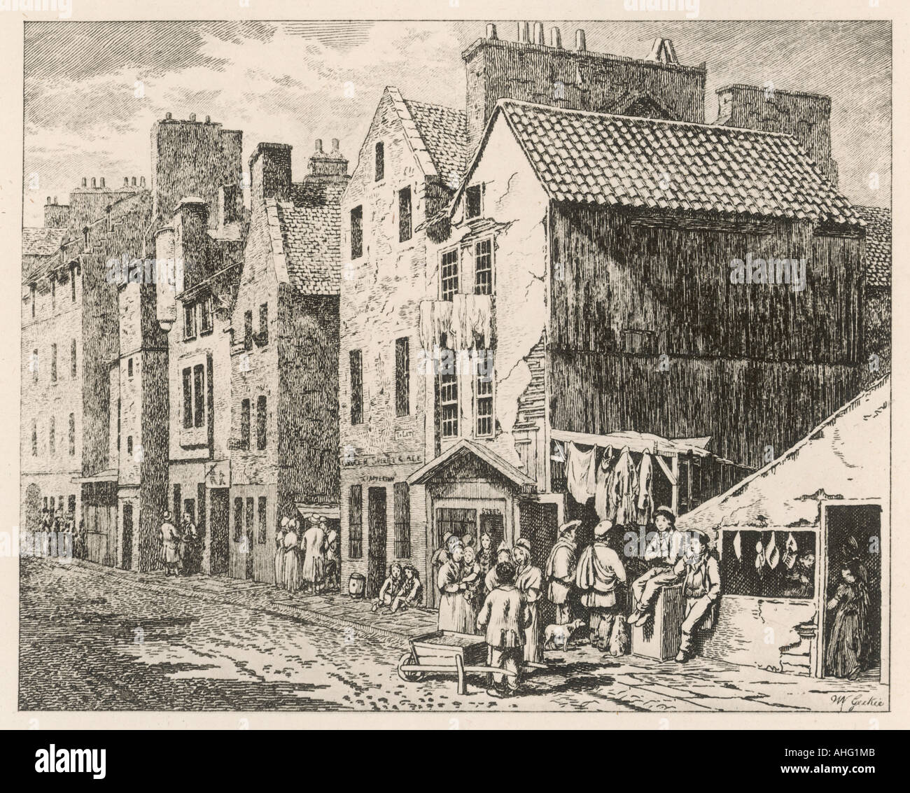 Edinburgh Cowgate Stock Photo - Alamy