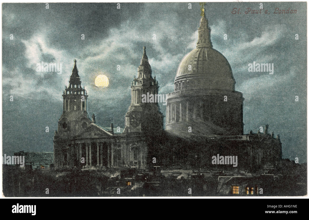 St Pauls By Night Stock Photo - Alamy
