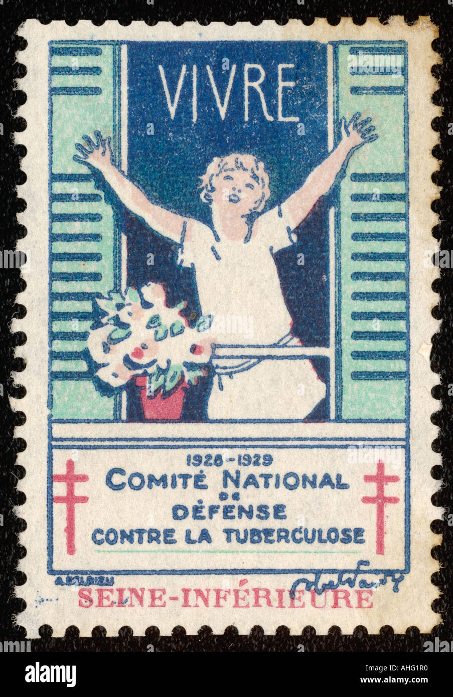 Tuberculosis Stamp 2 Stock Photo - Alamy