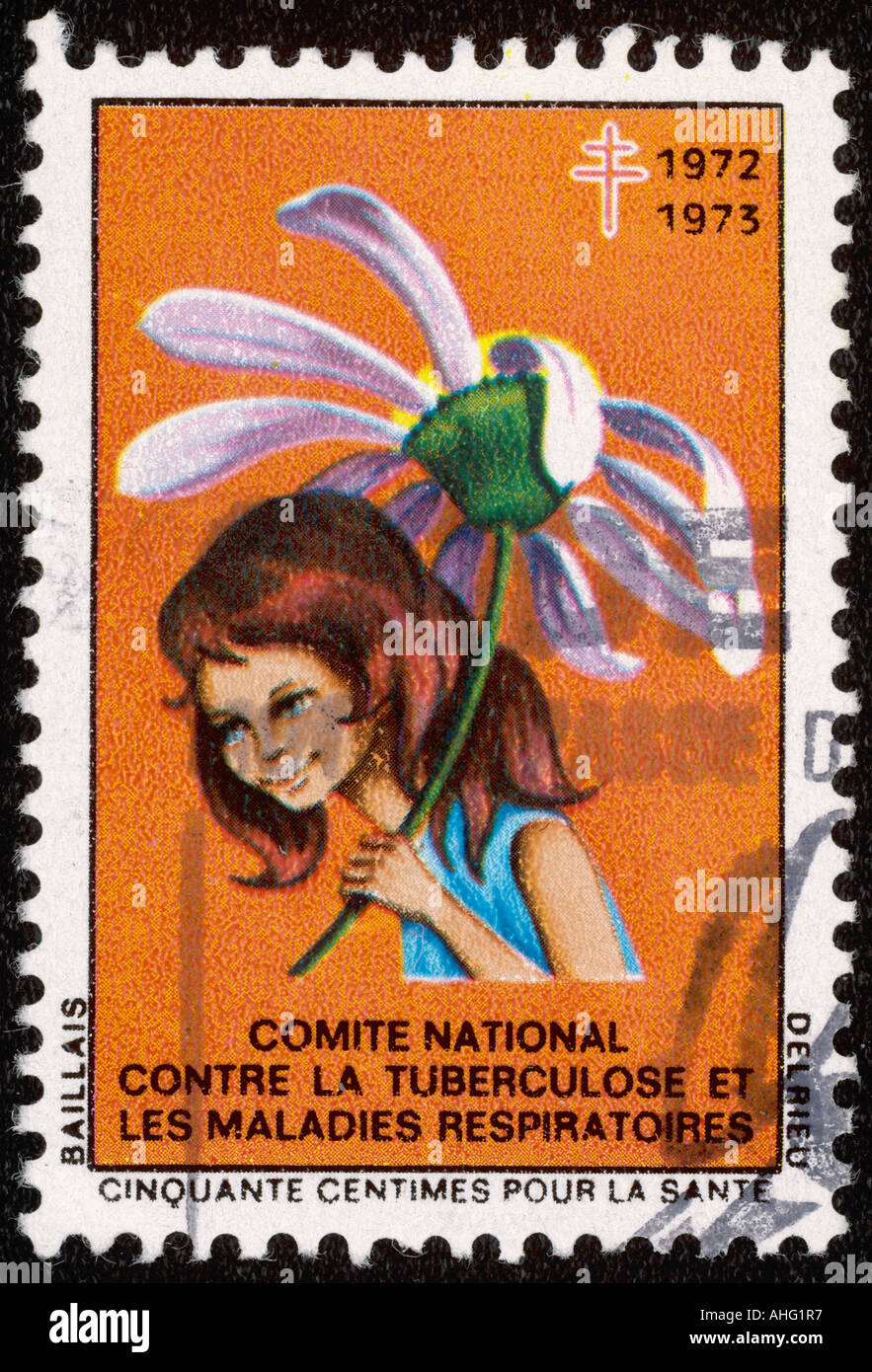 Tuberculosis Stamp 5 Stock Photo - Alamy