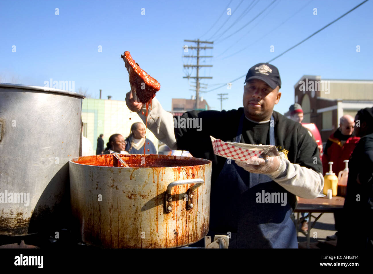 Dripping bbq sauce hi-res stock photography and images - Alamy