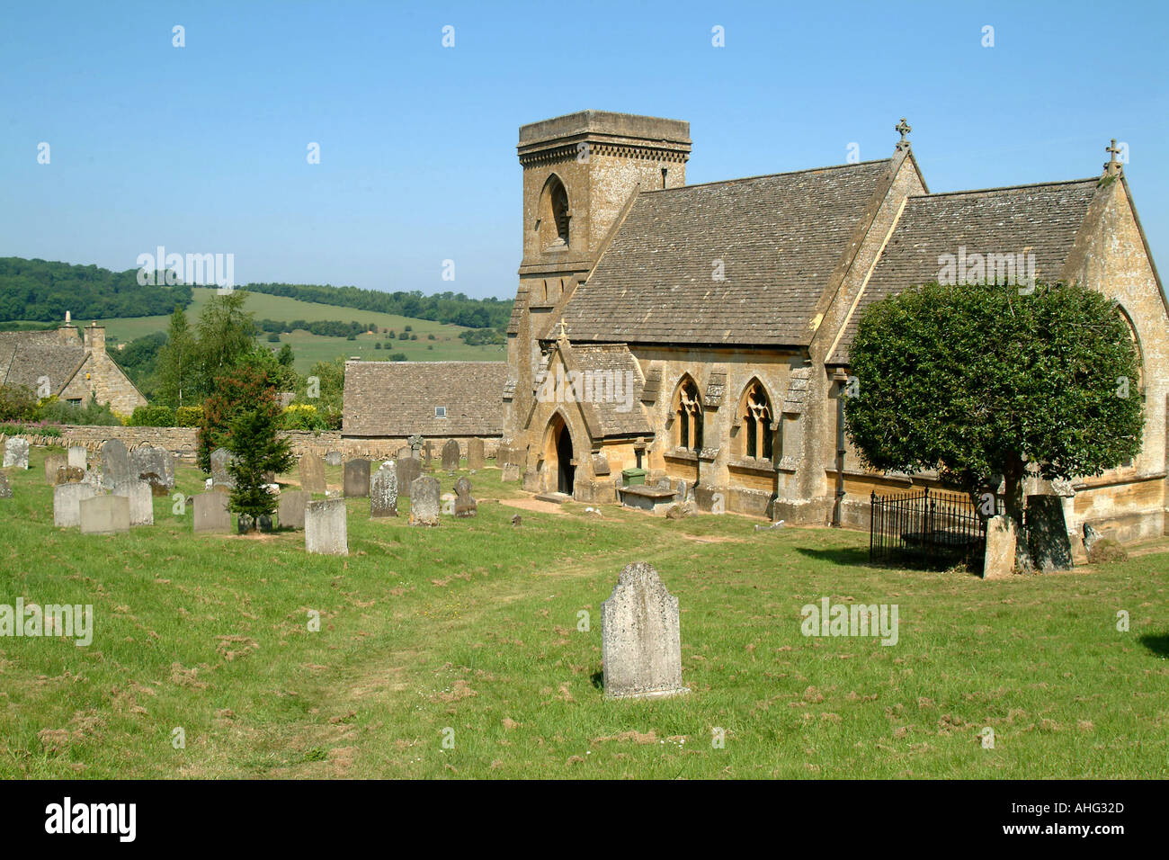 St Barnabas Church Snowshill Gloucestershire England Stock Photo - Alamy