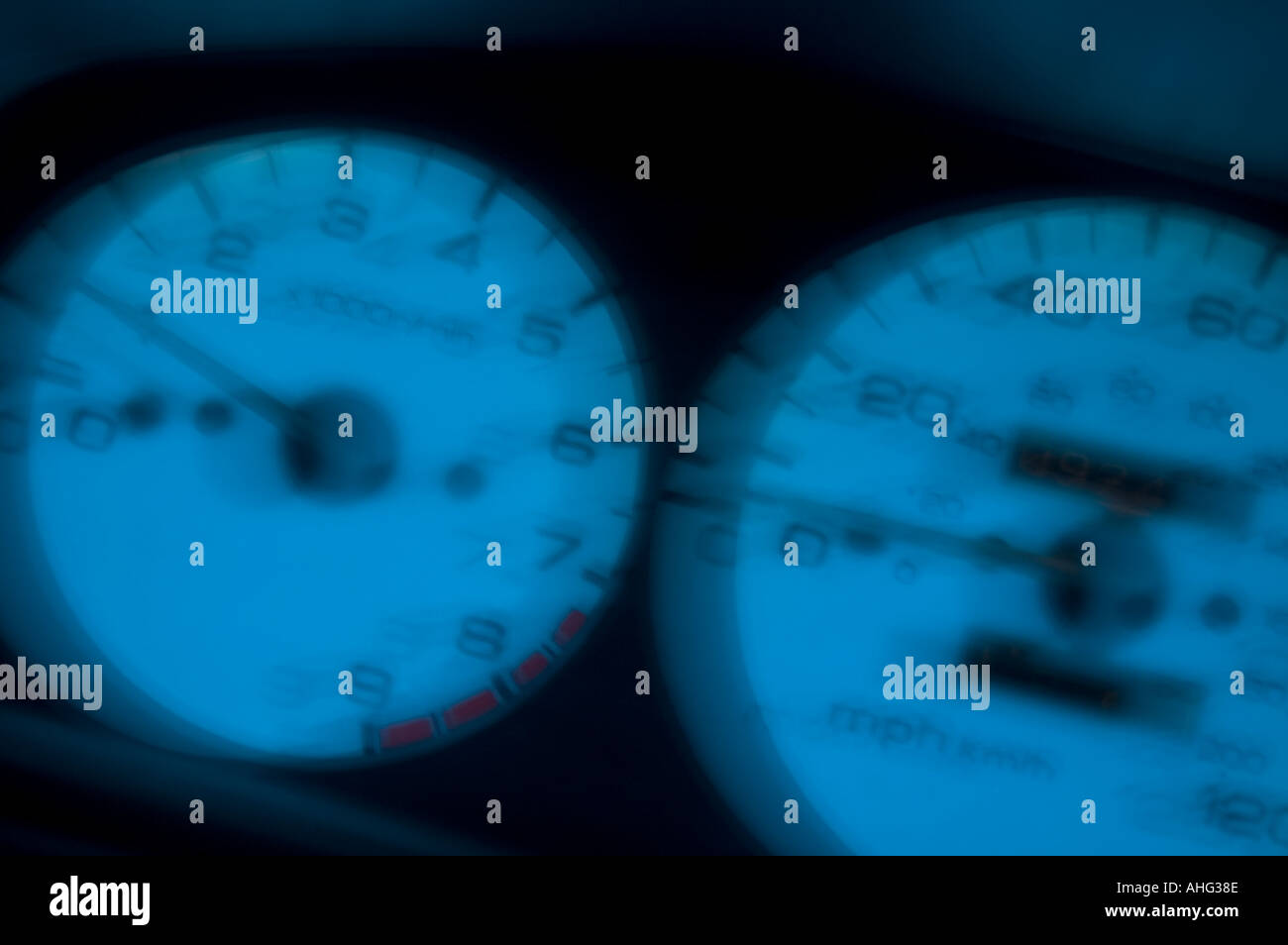 Rev counter car dials hi-res stock photography and images - Alamy