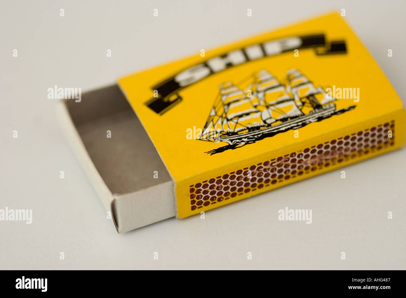 Empty box of safety matches Stock Photo - Alamy