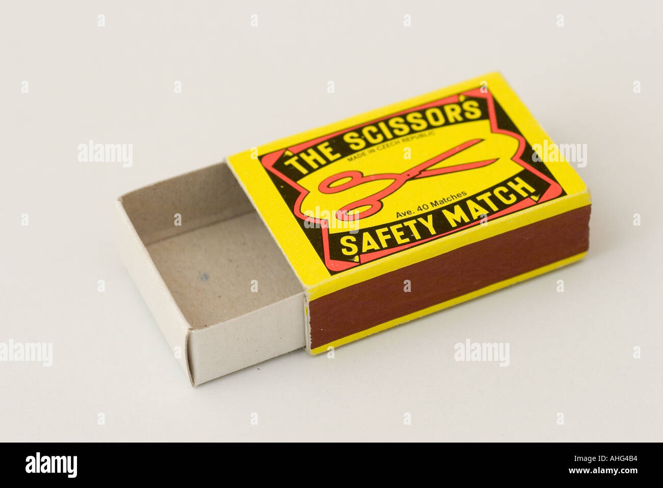 Empty box of safety matches Stock Photo - Alamy