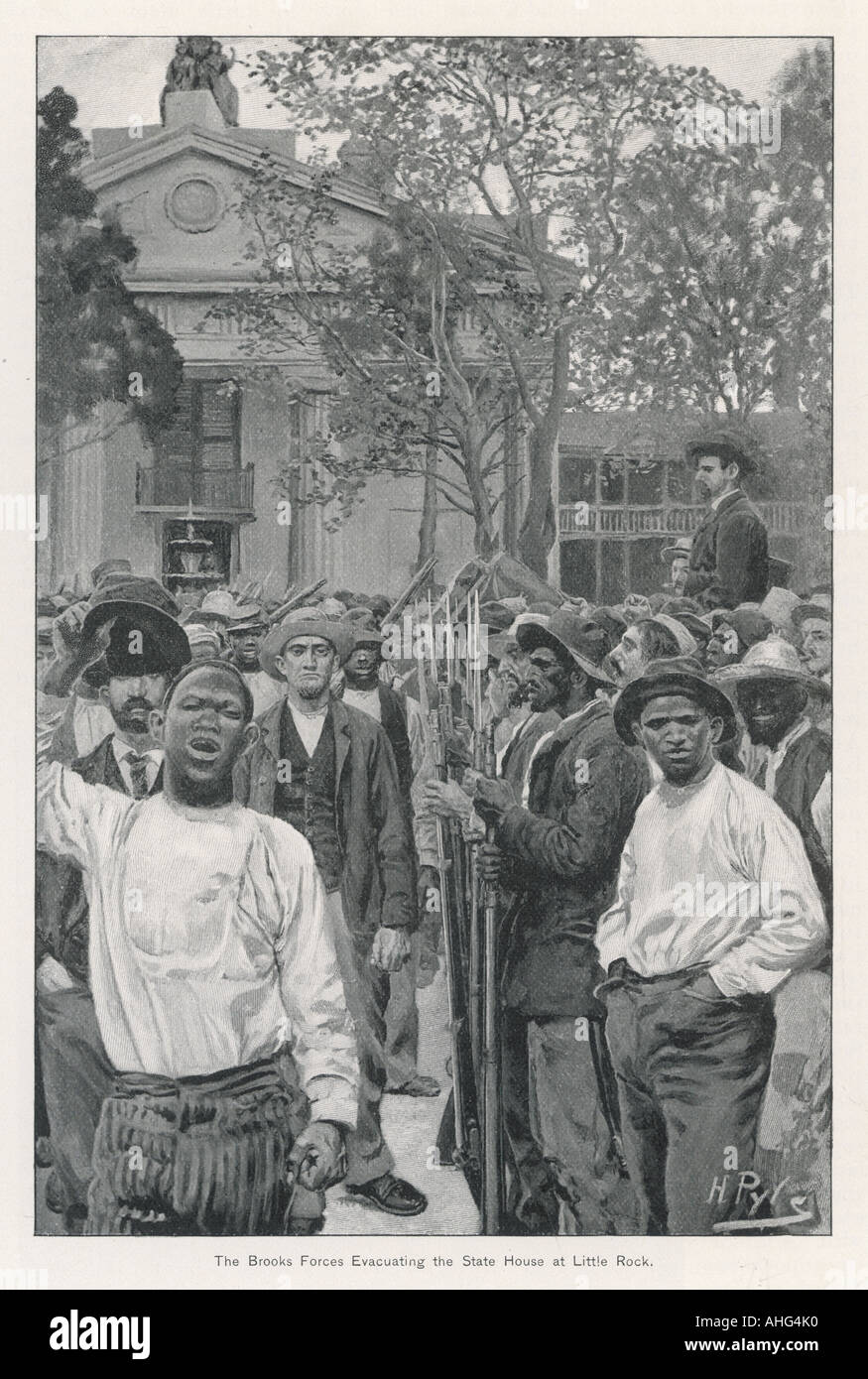 Little Rock Riot 1874 Stock Photo - Alamy