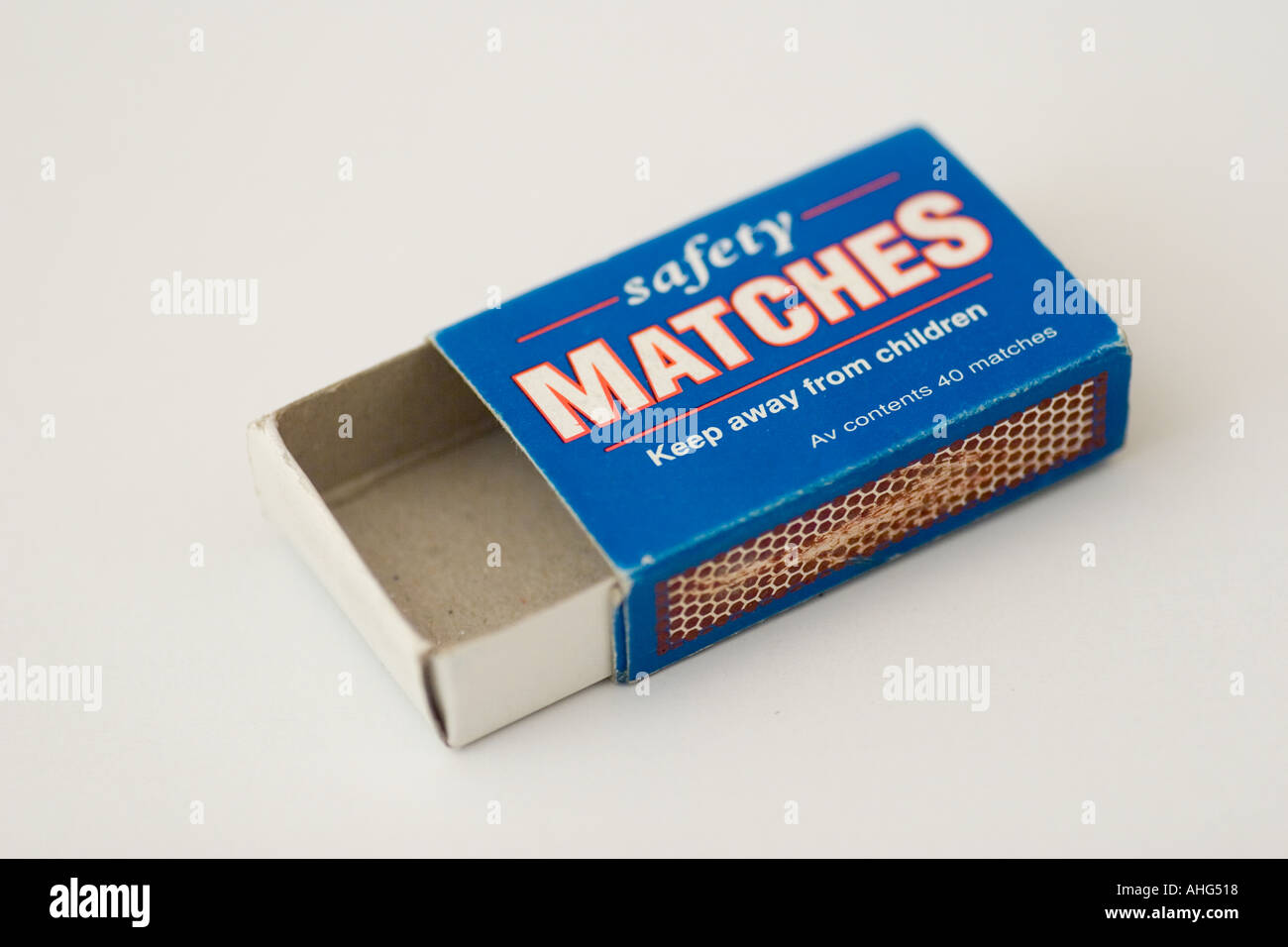 Empty box of safety matches Stock Photo - Alamy