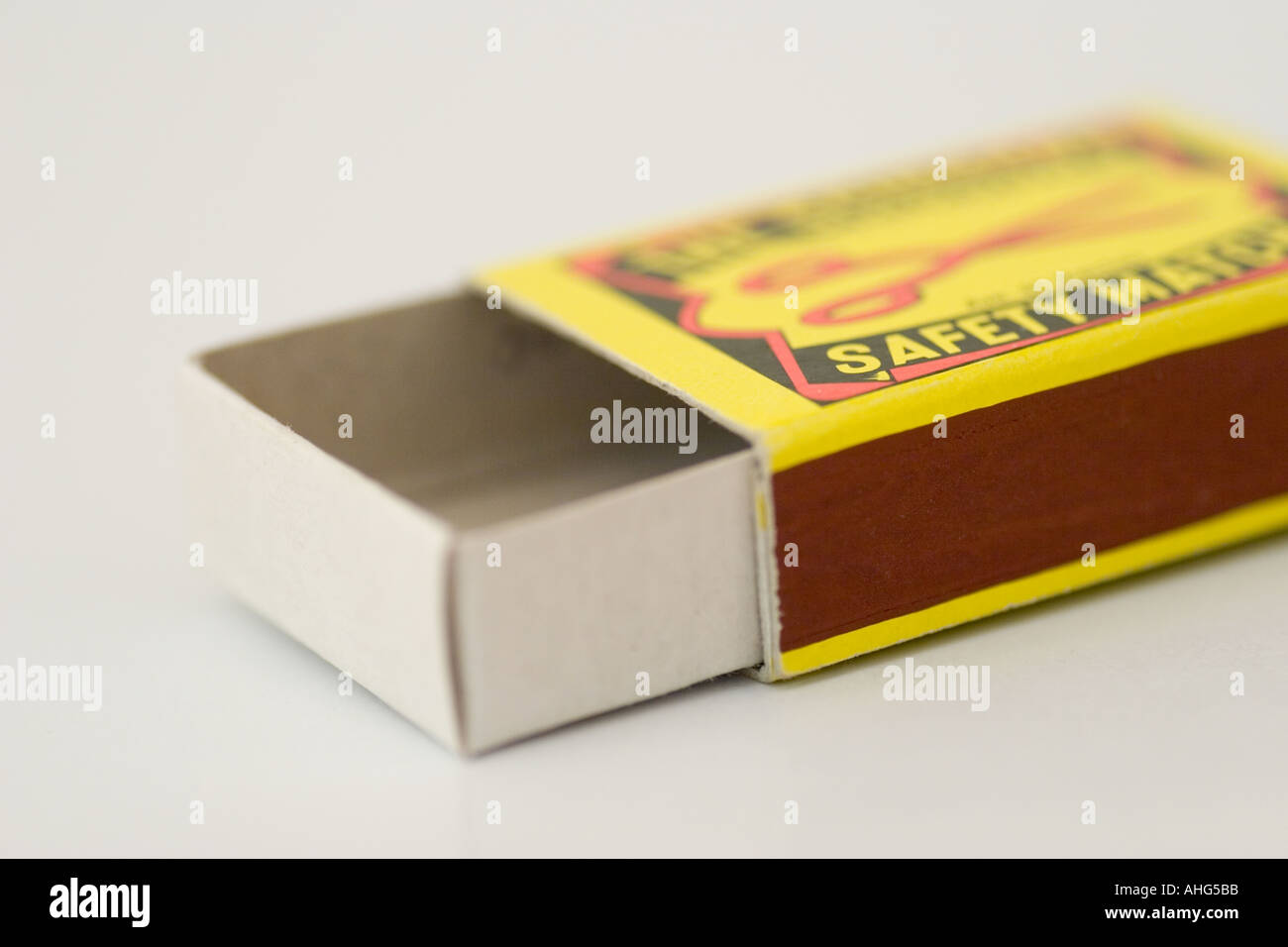 Empty box of safety matches Stock Photo - Alamy