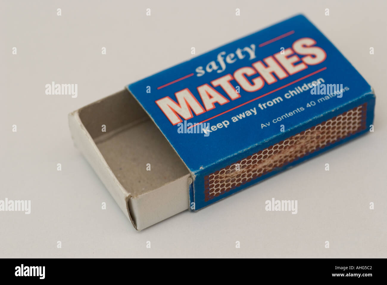 Empty box of safety matches Stock Photo - Alamy