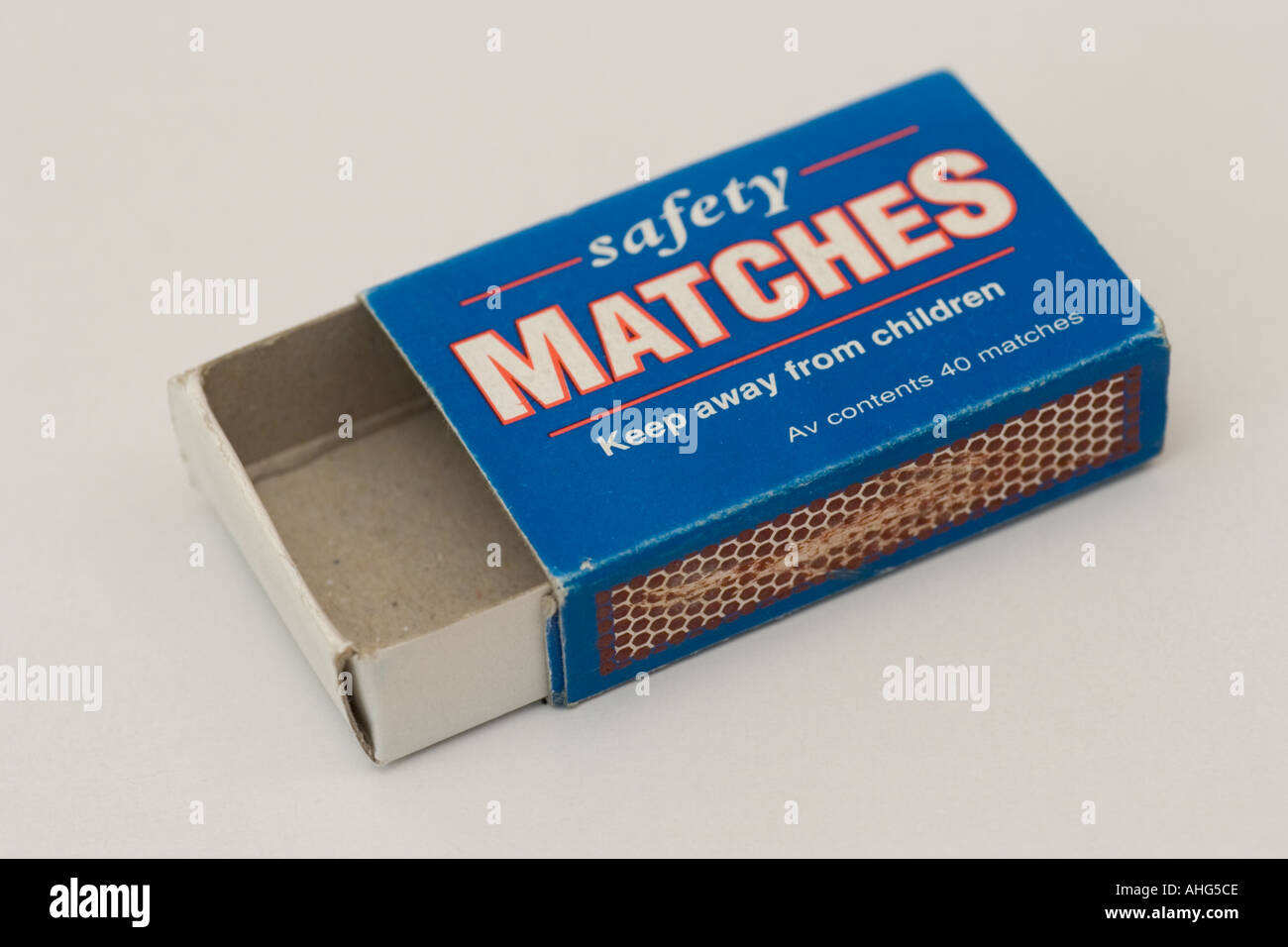 Empty box of safety matches Stock Photo - Alamy