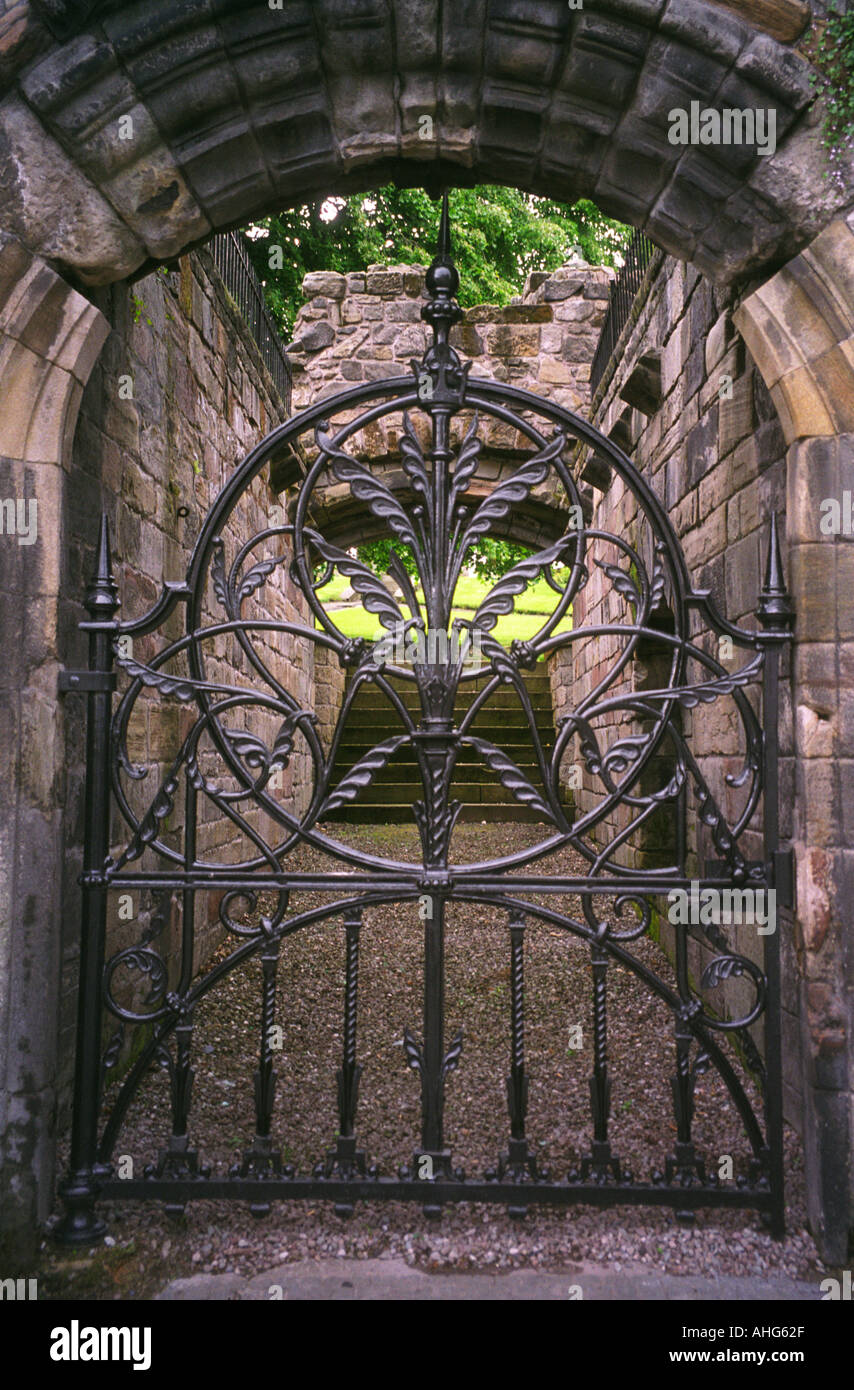 old European ornate iron gate Stock Photo - Alamy