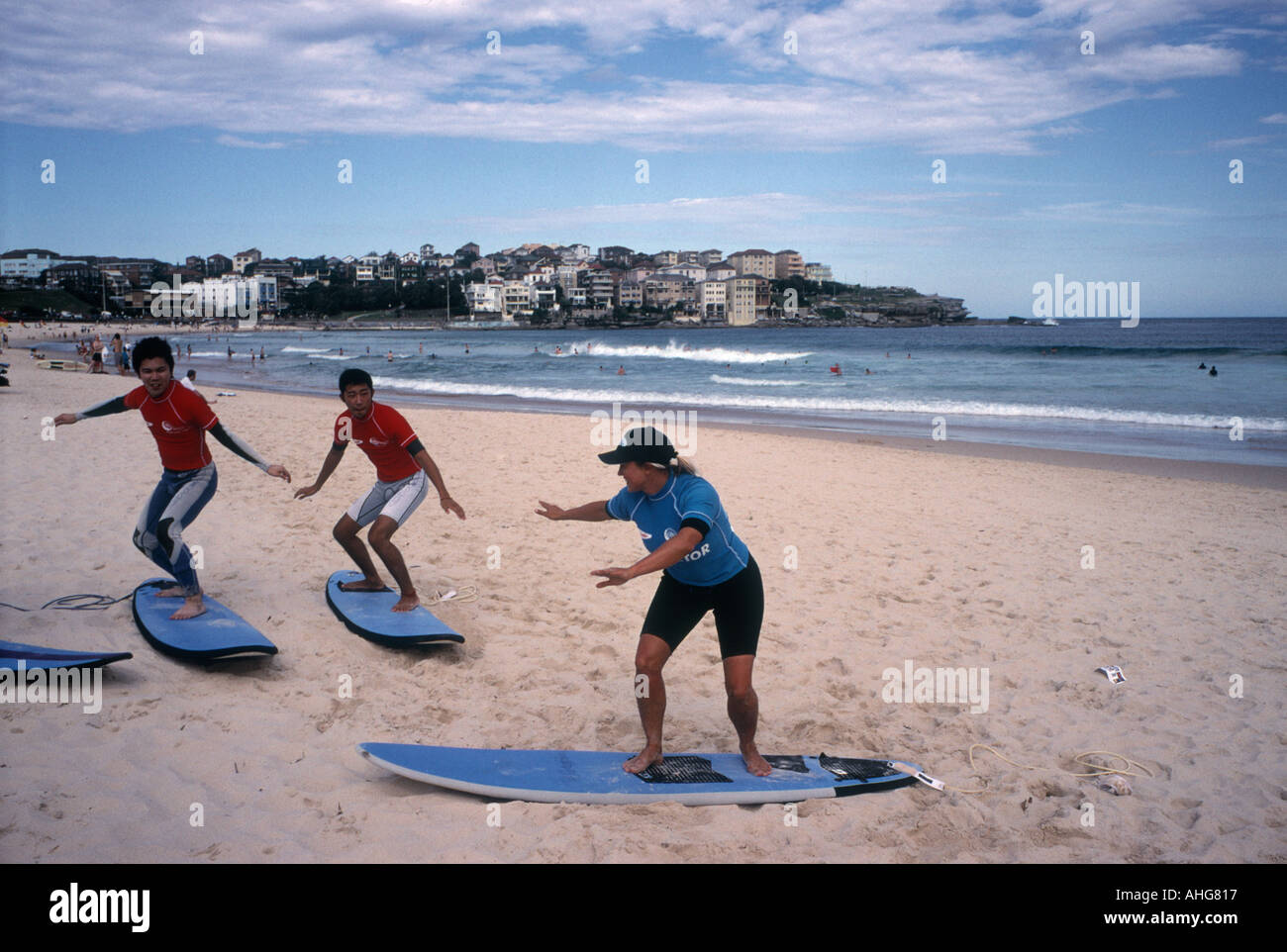 Surf lesson bondi beach hi-res stock photography and images - Alamy