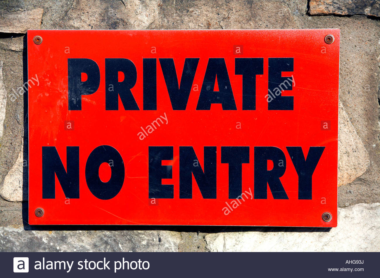 Private No Entry signpost Stock Photo - Alamy