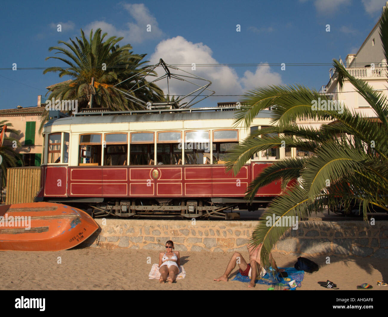 Port of Soller to Palma Tram, Puerto de Soller, Ferrocarril de Sóller ...