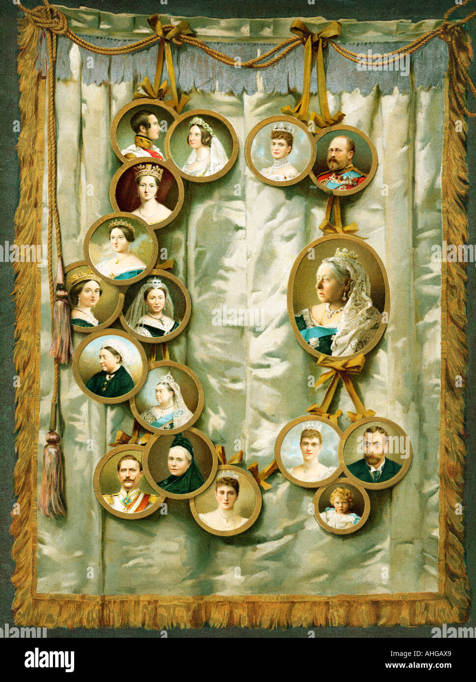 Queen Victoria Life and Family 1897 splendid souvenir print of the ...